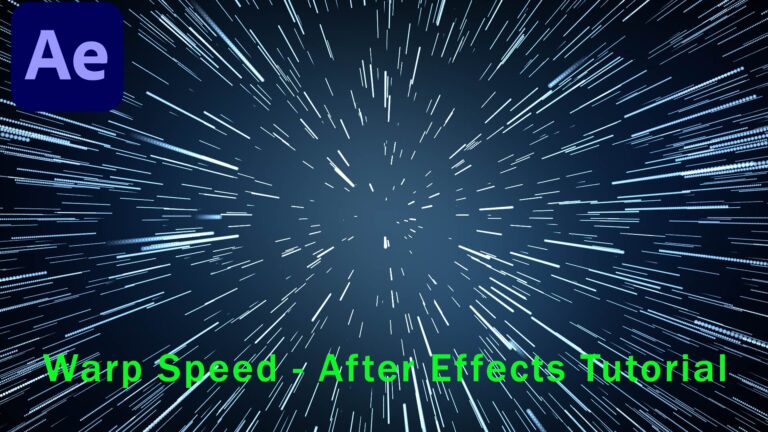 Warp Speed Background in After Effects | Sci-Fi Motion Blast Tutorial - Graphic4U